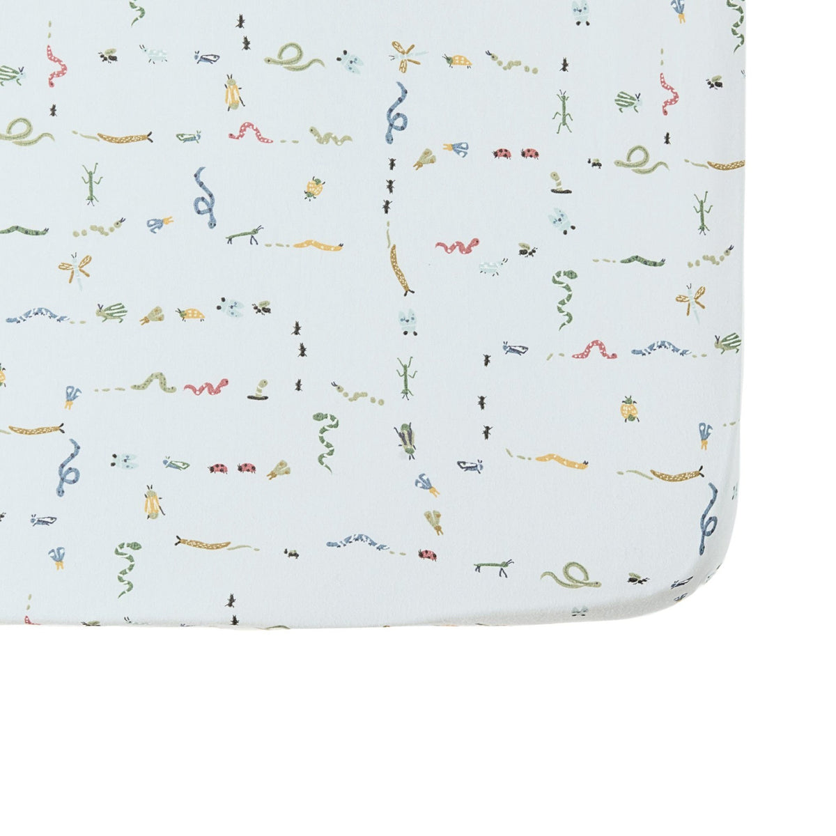 Organic Crib Sheet - Crawling Critters – patch